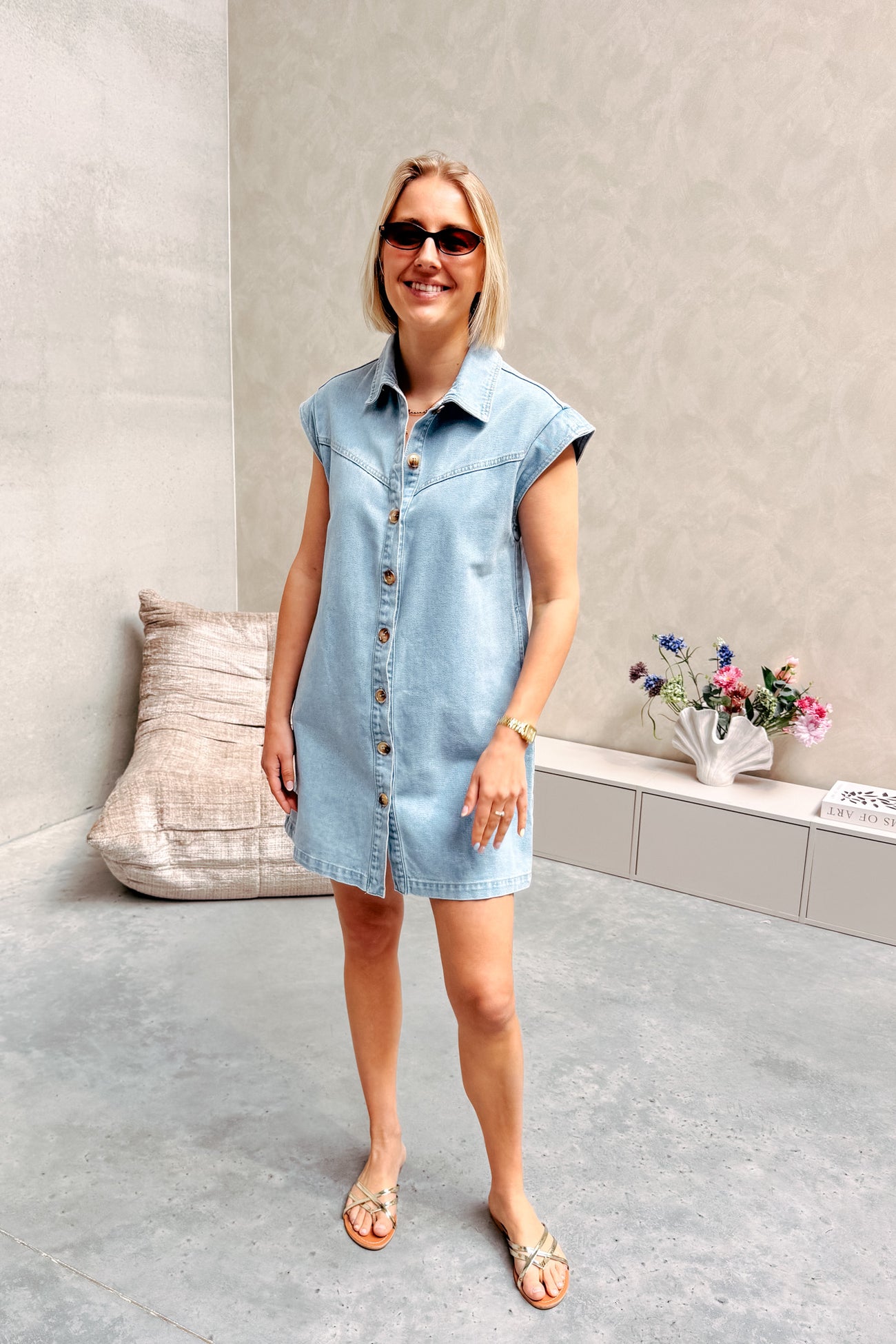 DAKOTA DENIM DRESS - BLUE – By Lenz
